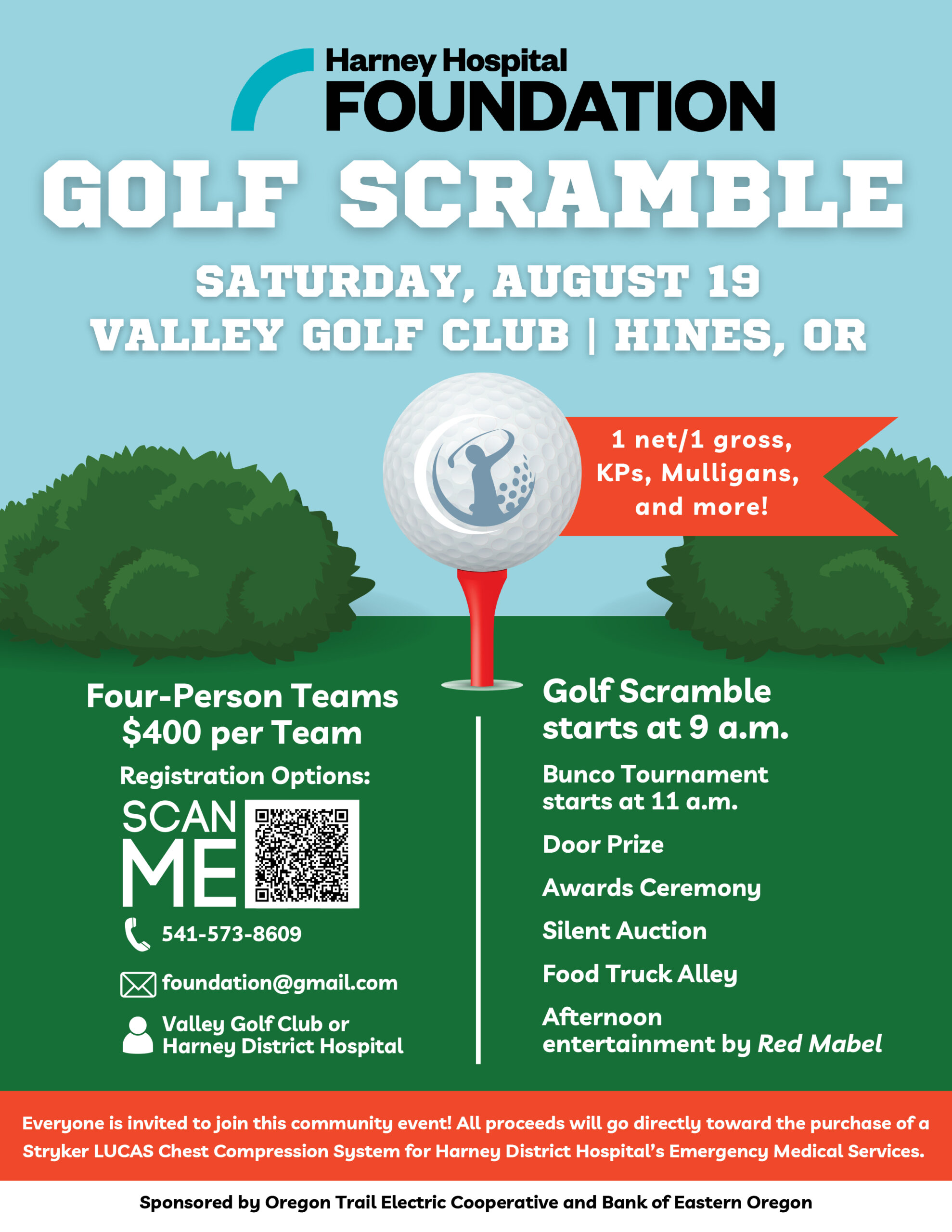 Register for the Golf Scramble! - Harney District Hospital